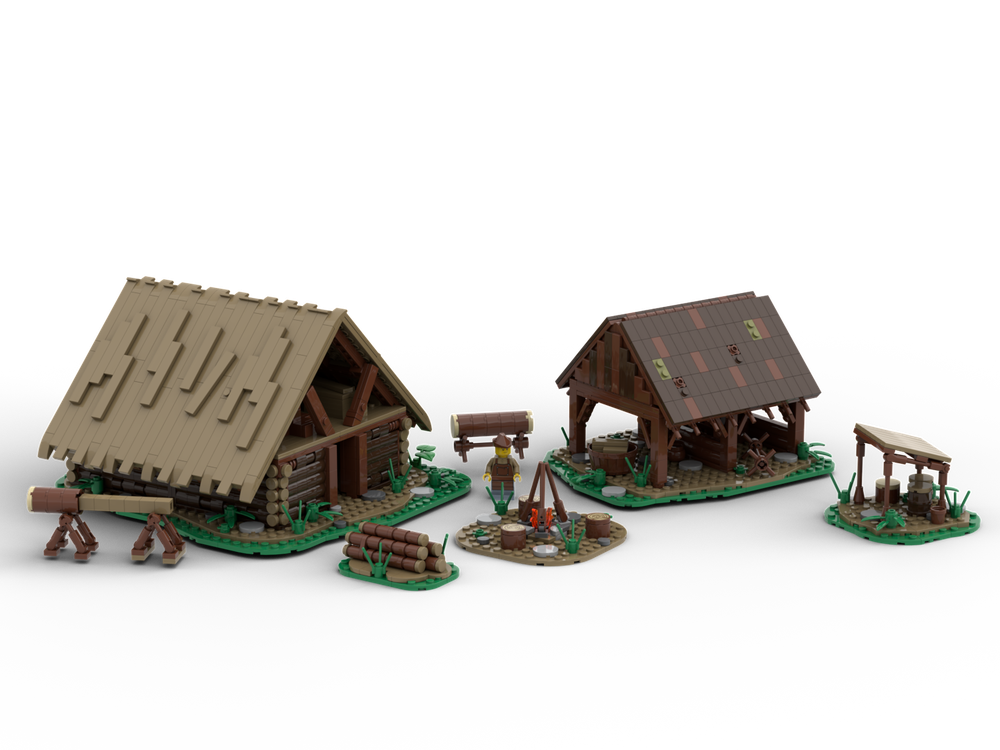 LEGO MOC Medieval Logging Camp by TimBricks99 | Rebrickable - Build ...