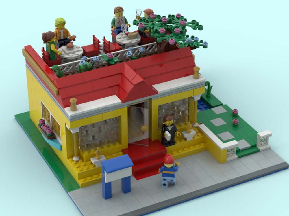 LEGO MOC Restaurant by Mr_Minifigure | Rebrickable - Build with LEGO