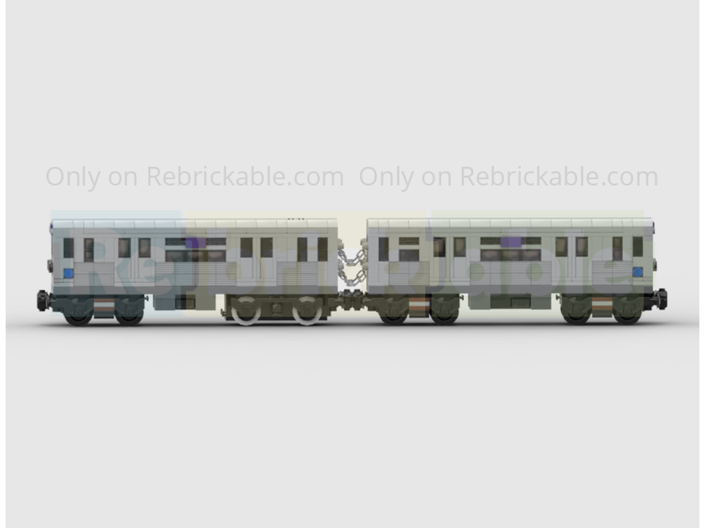 LEGO MOC-172322 CTA 5000 Series 2-Carriage Chicago L Train - Motorised ...