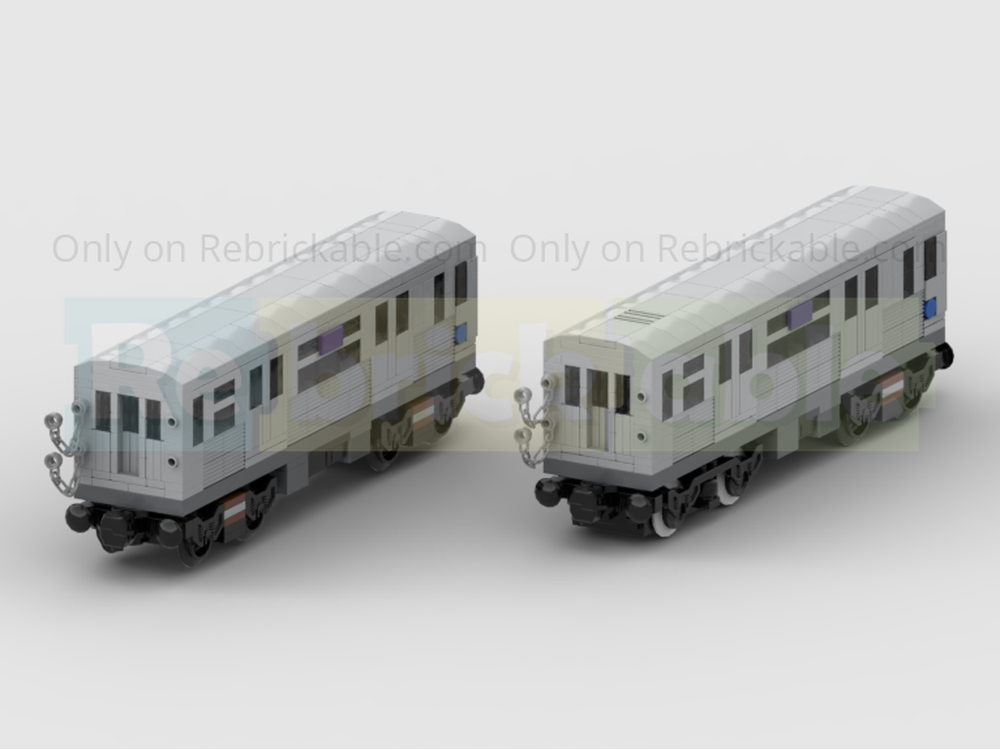 LEGO MOC CTA 5000 Series 2-Carriage Chicago L Train - Motorised Version ...
