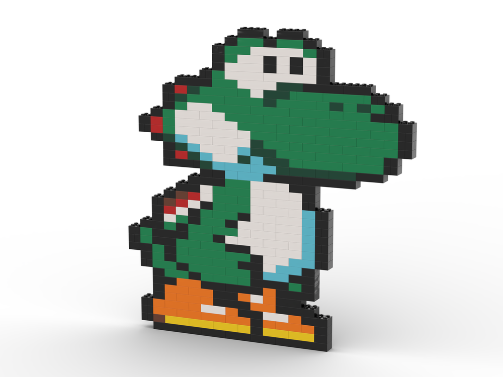 LEGO MOC Super Mario Yoshi 8 Bit Brick Model by LordSquish ...