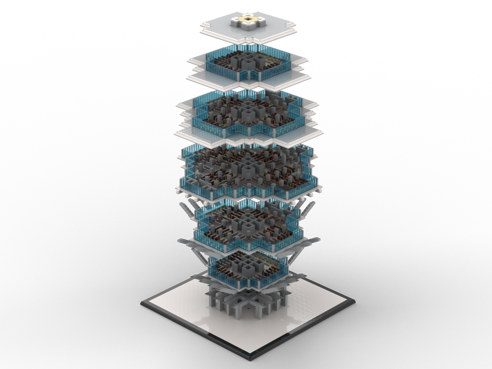 LEGO MOC San Diego Geisel Library by kmbrick | Rebrickable - Build with ...