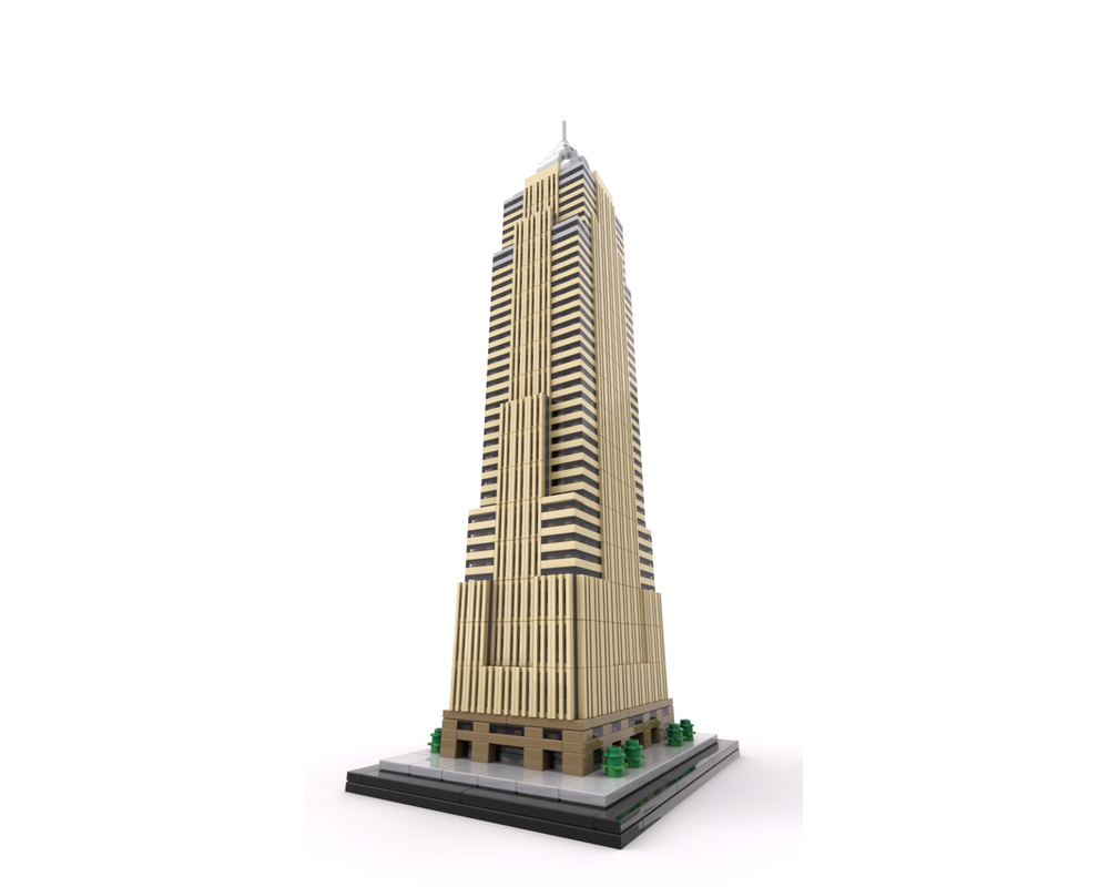 LEGO MOC Key Tower Cleveland 1:800 Scale (Society Center) by SPBrix ...