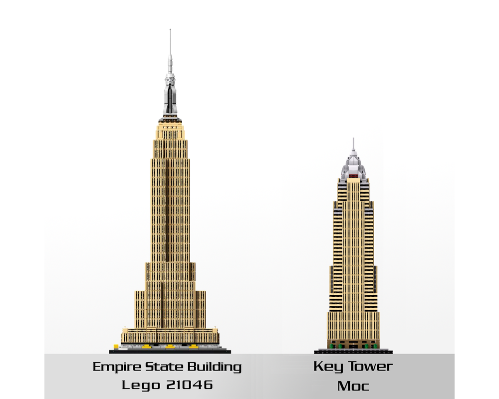 LEGO MOC Key Tower Cleveland 1:800 Scale (Society Center) by SPBrix ...