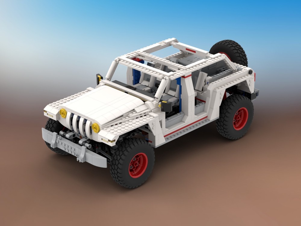 LEGO MOC Jeep Wrangler 1:10 (10318/42160) by Mr.Platinum | Rebrickable ...