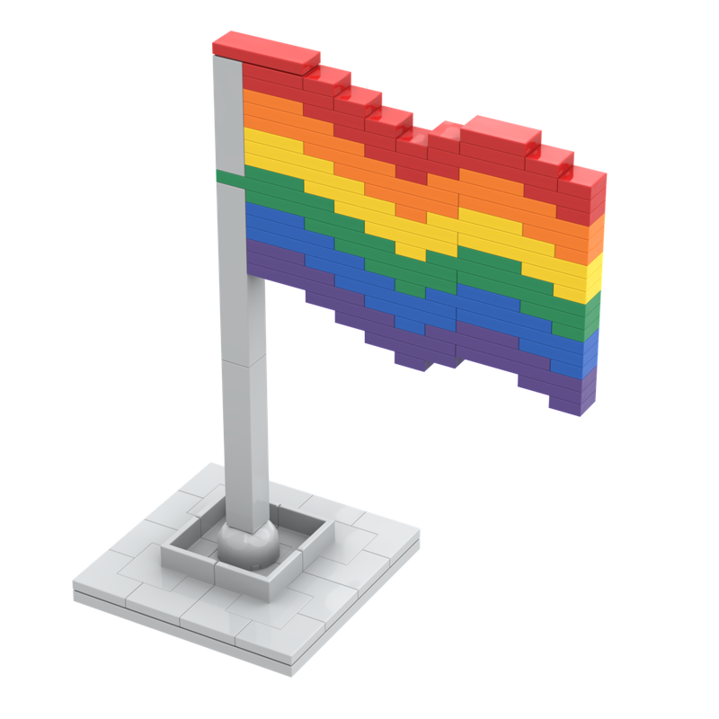 LEGO MOC Rainbow Flag by RobinGoodfellow | Rebrickable - Build with LEGO