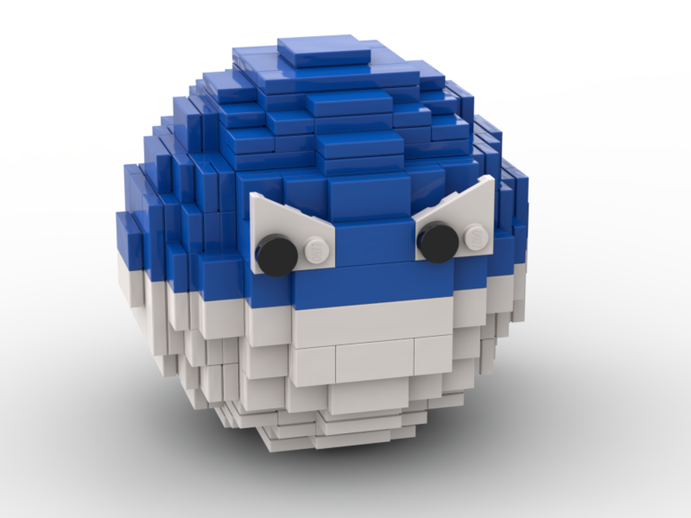 LEGO MOC Pokemon Voltorb Shiny by Jedi Plb | Rebrickable - Build with LEGO