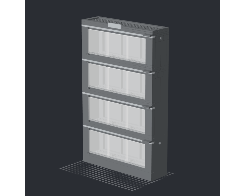 LEGO MOC Lego Minifigure Display Frame / Showcase with optional LED ...