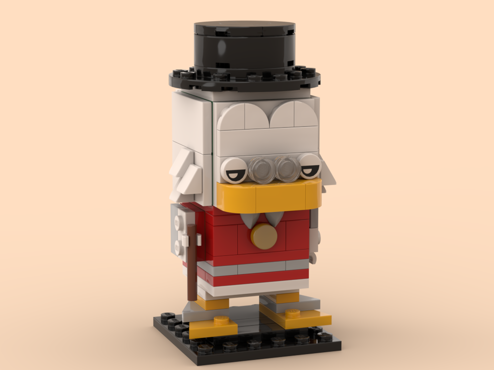 LEGO MOC Scrooge McDuck Brickheadz by arvidst4 | Rebrickable - Build ...