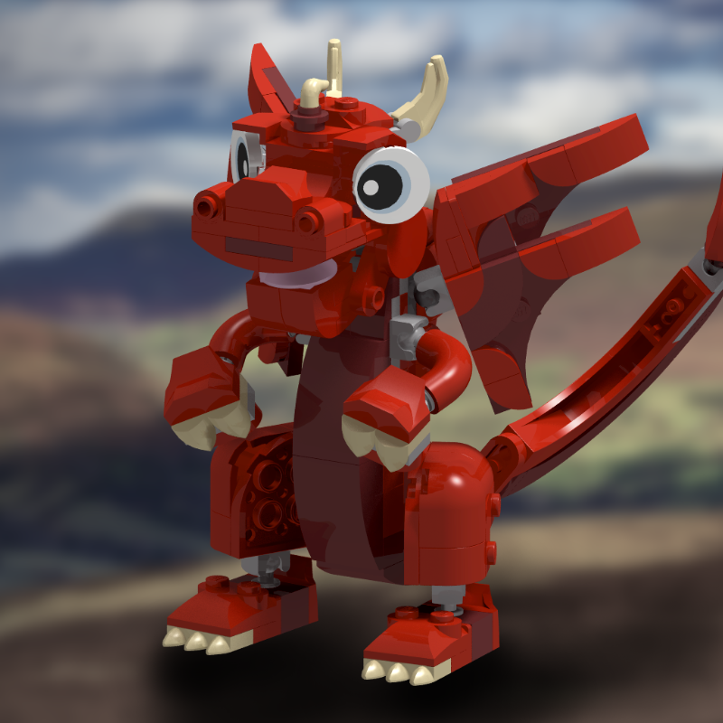 LEGO MOC Y Ddraig Goch / The Red Dragon by Marty_MOCs | Rebrickable ...