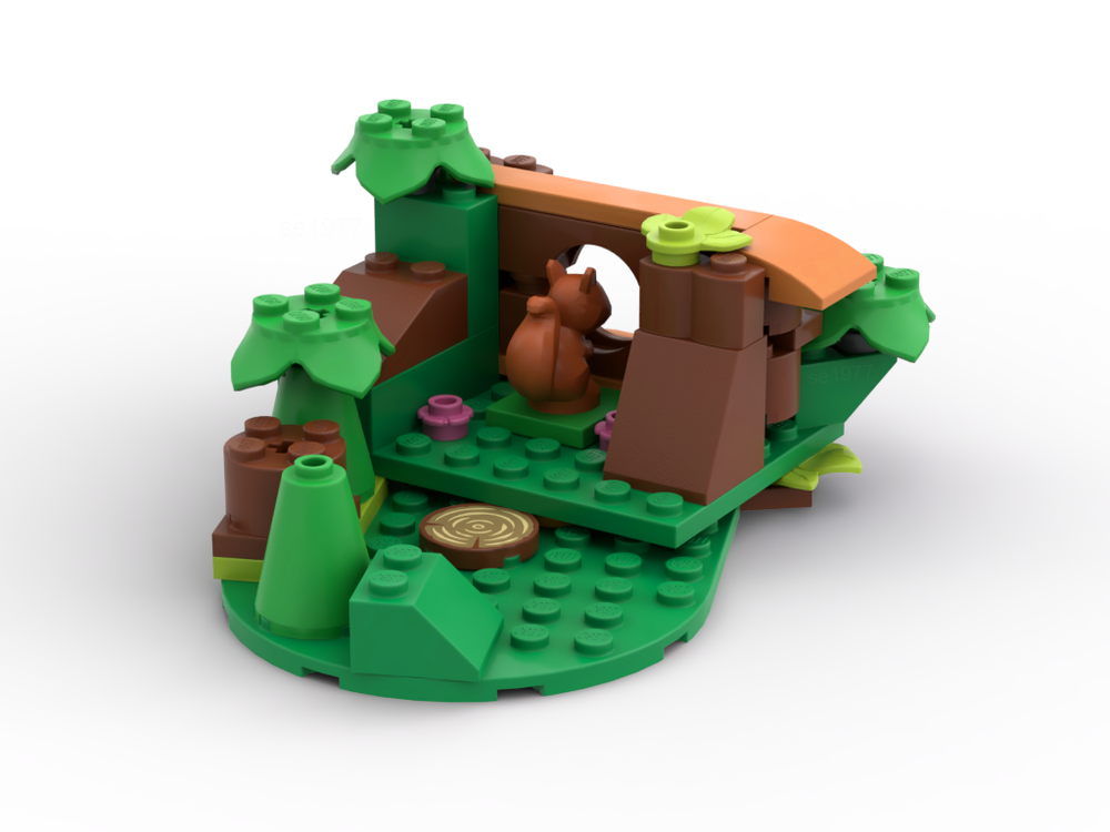 LEGO MOC 41677 Squirrel's hiding place by se1977 | Rebrickable - Build ...