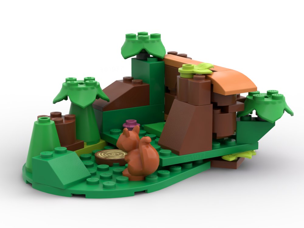LEGO MOC 41677 Squirrel's hiding place by se1977 | Rebrickable - Build ...