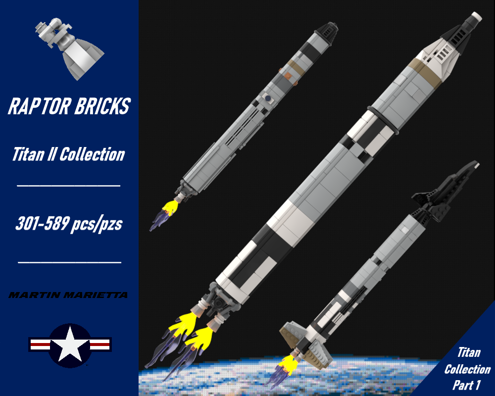 LEGO MOC Titan II Collection (at 1:110 scale) by RAPTOR BRICKS ...