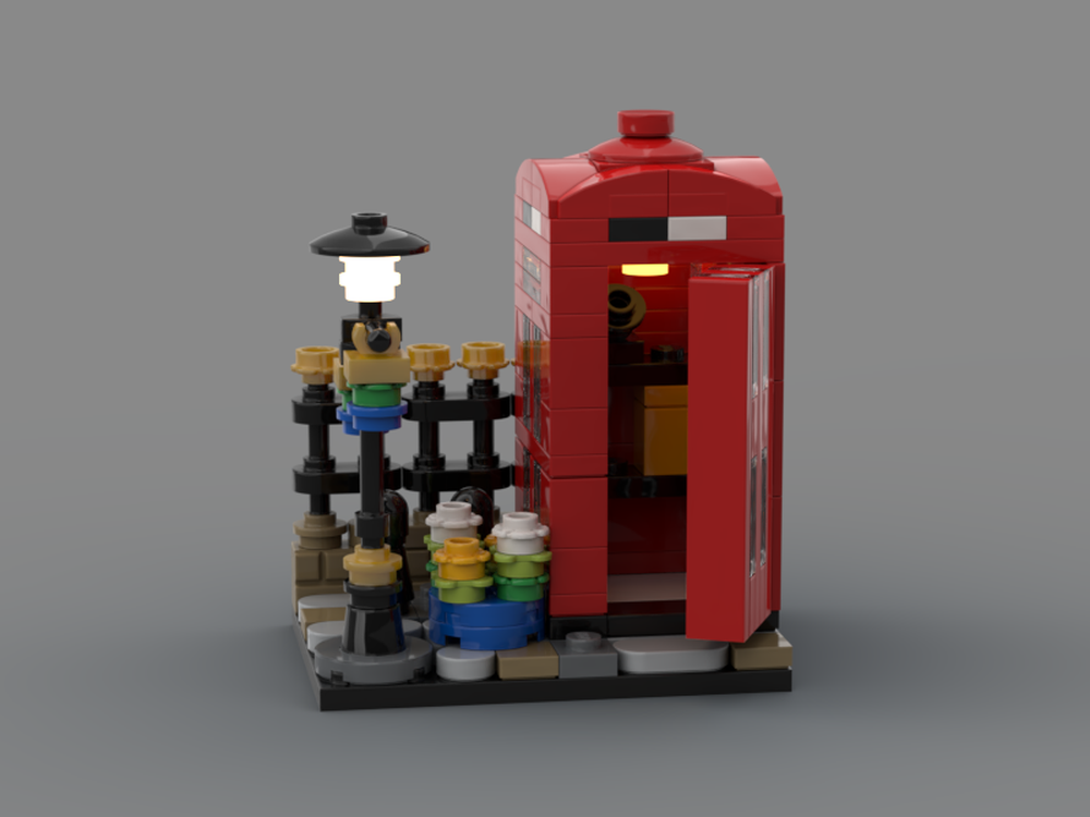 LEGO MOC-172476 Mini lego telephone box (21347) by The LEGO Brick ...
