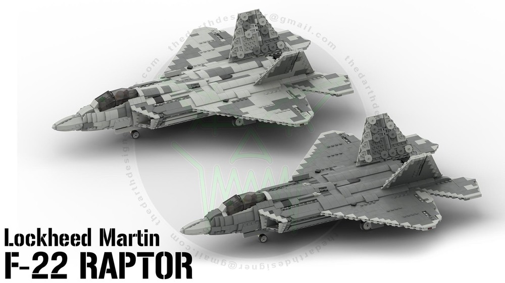LEGO MOC Lockheed Martin | F-22 RAPTOR - 1:35 Scale (v3) by ...