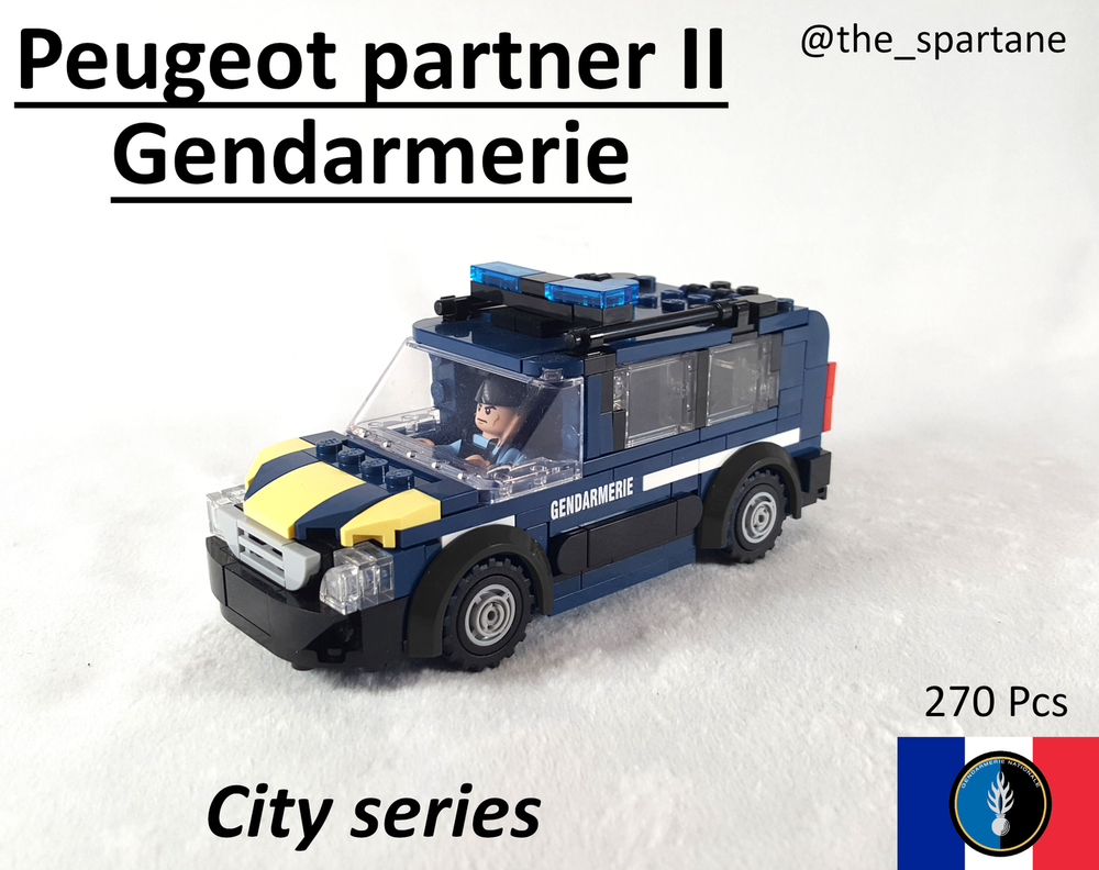 LEGO MOC Peugeot Partner II Gendarmerie by Spartane | Rebrickable ...