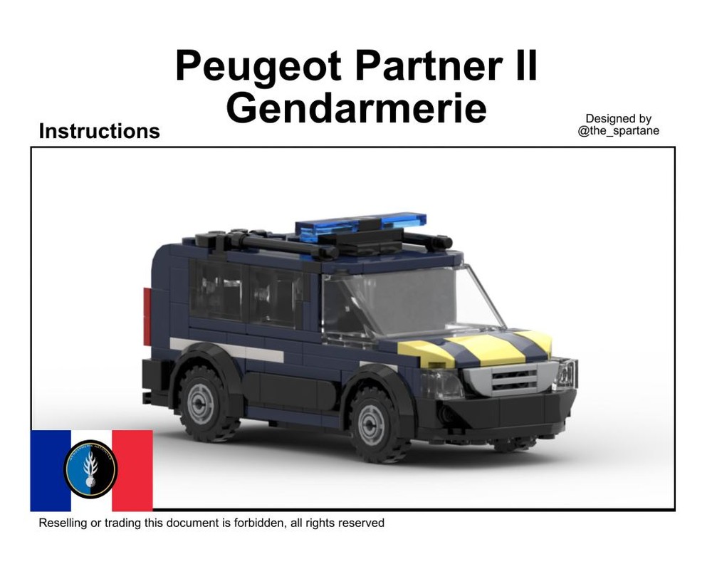 LEGO MOC Peugeot Partner II Gendarmerie by Spartane | Rebrickable ...