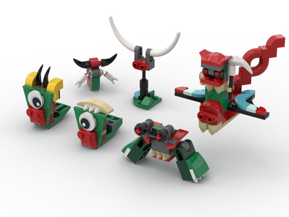 LEGO MOC Mystical creatures --- red and green by EVA001 | Rebrickable ...