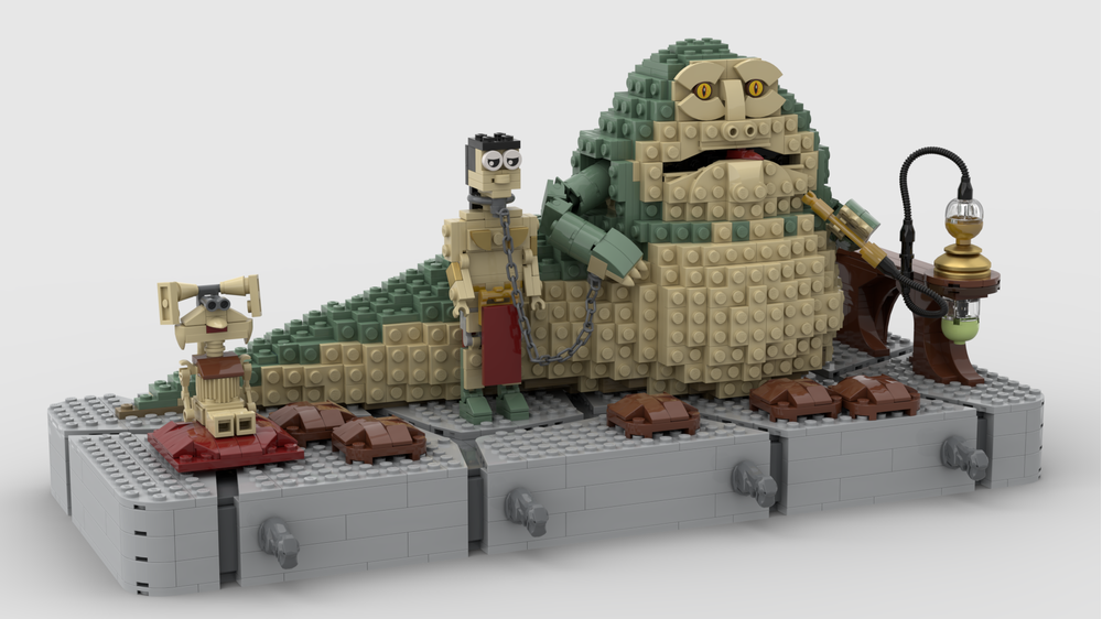 LEGO MOC Jabba the Hutt and Princess Leia fight by SteinHDan ...