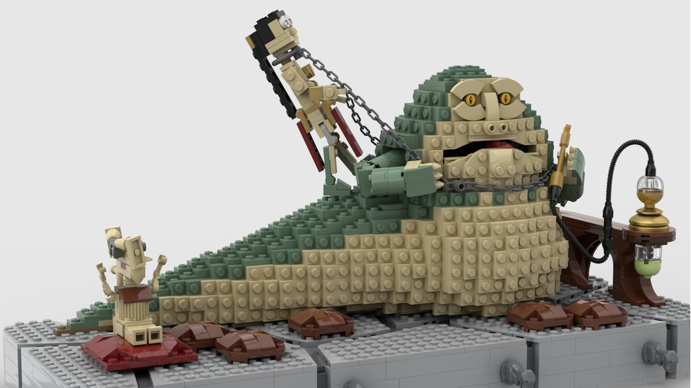 LEGO MOC Jabba the Hutt and Princess Leia fight by SteinHDan ...
