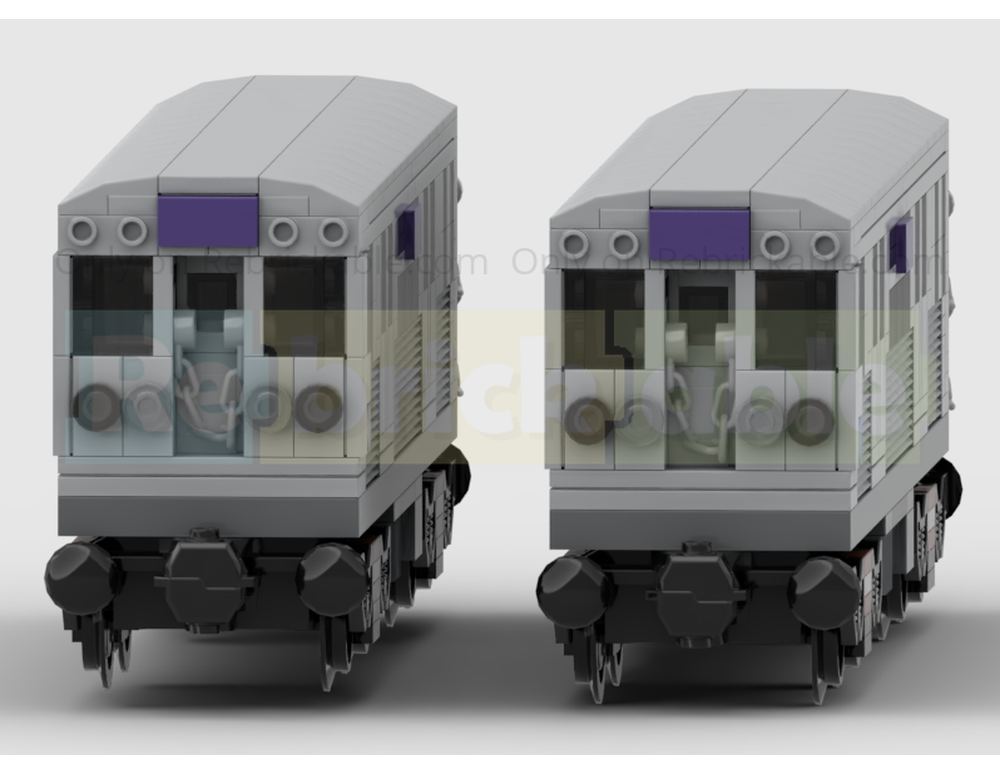 LEGO MOC-172552 CTA 5000 Series 2-Carriage Chicago L Train - Dummy ...