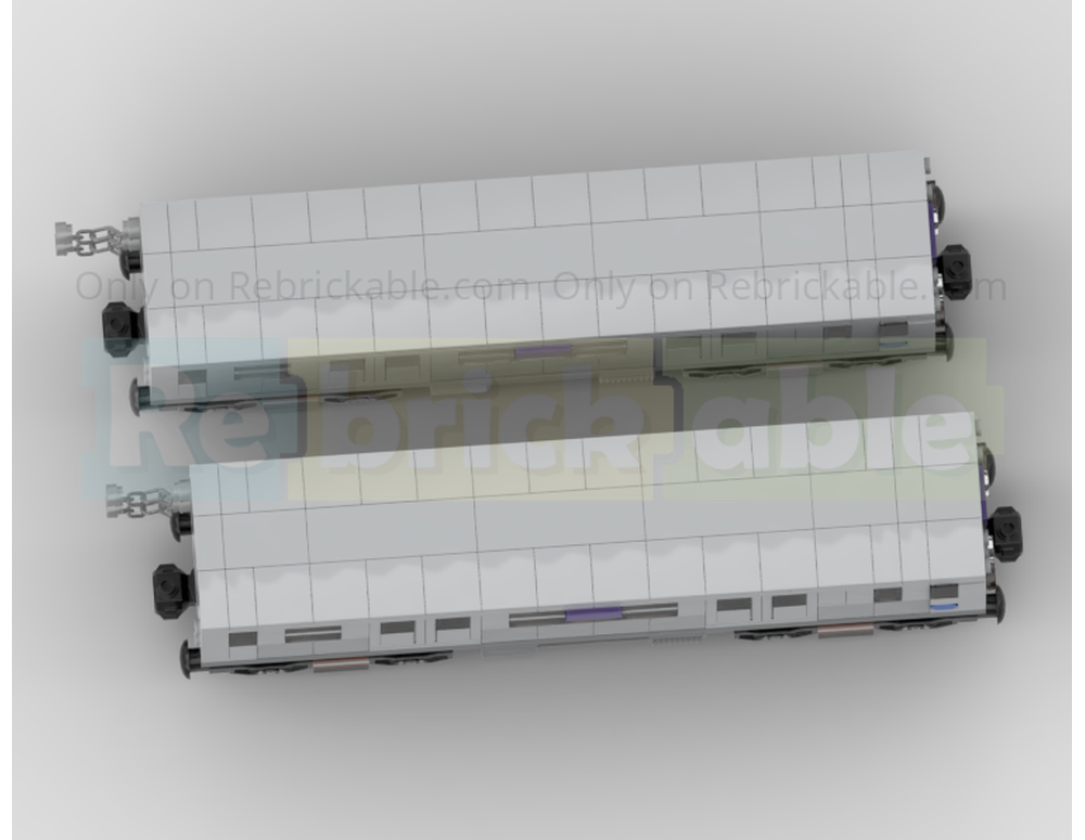 LEGO MOC-172552 CTA 5000 Series 2-Carriage Chicago L Train - Dummy ...