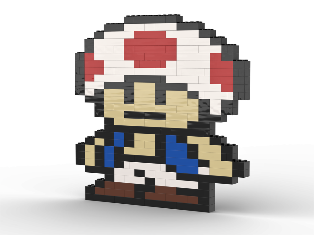 LEGO MOC Toad Pixel Art by LordSquish | Rebrickable - Build with LEGO