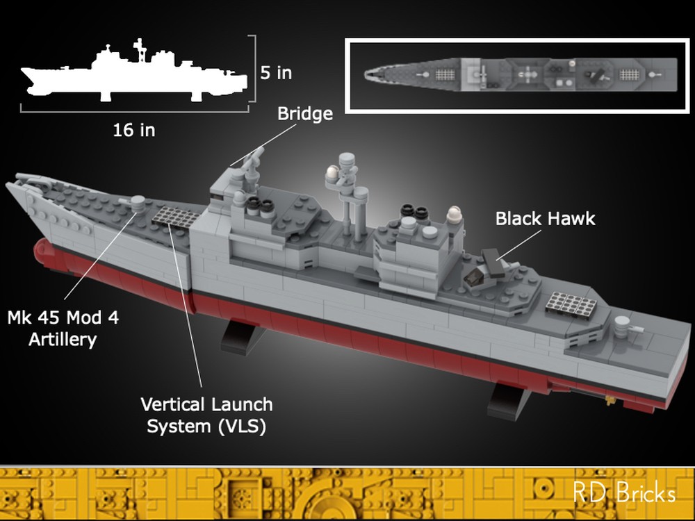 LEGO MOC USS Normandy by RD_Bricks32 | Rebrickable - Build with LEGO