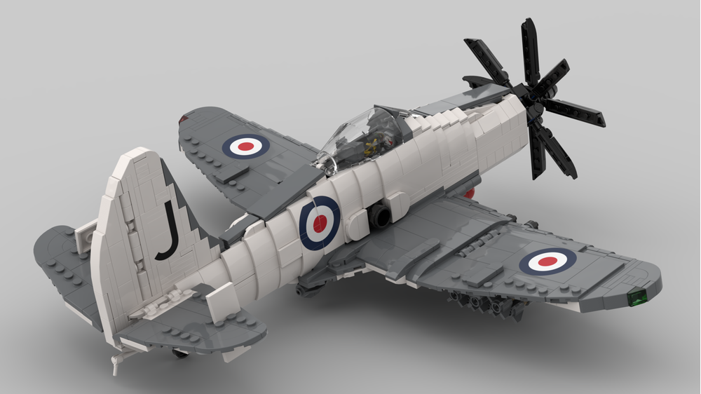 LEGO MOC 1:35 Scale Wyvern S.4 by HandSolo99 | Rebrickable - Build with ...