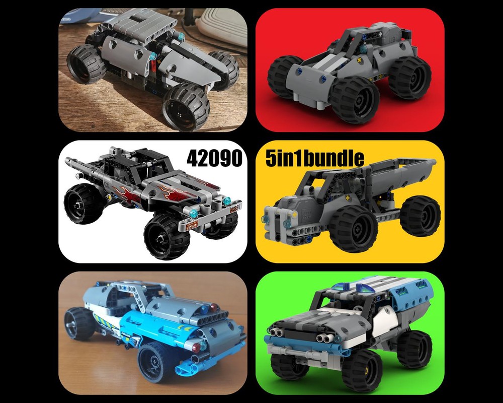 LEGO MOC 42090 5in1 bundle by kostq | Rebrickable - Build with LEGO