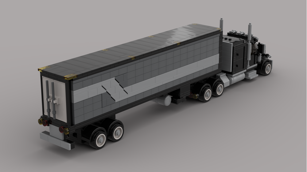 LEGO MOC Peterbilt 379 Semi Truck with Trailer - Minifig Scale by Yanix ...