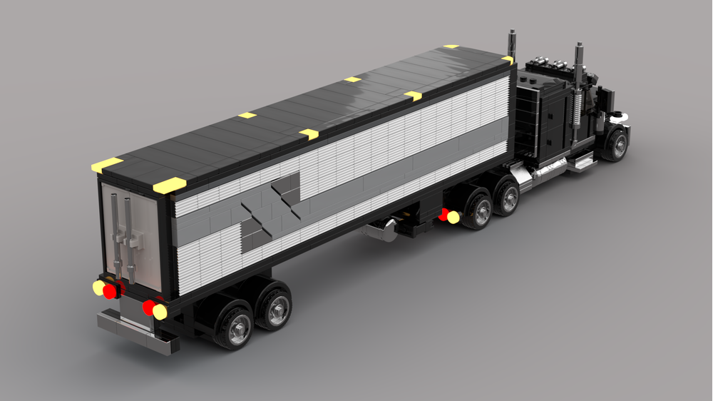LEGO MOC Peterbilt 379 Semi Truck with Trailer - Minifig Scale by Yanix ...