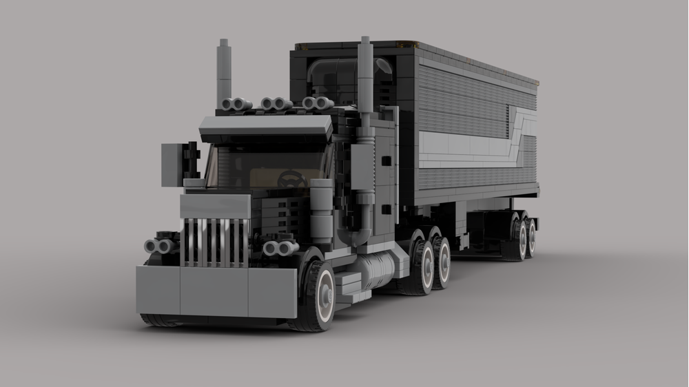 LEGO MOC Peterbilt 379 Semi Truck with Trailer - Minifig Scale by Yanix ...