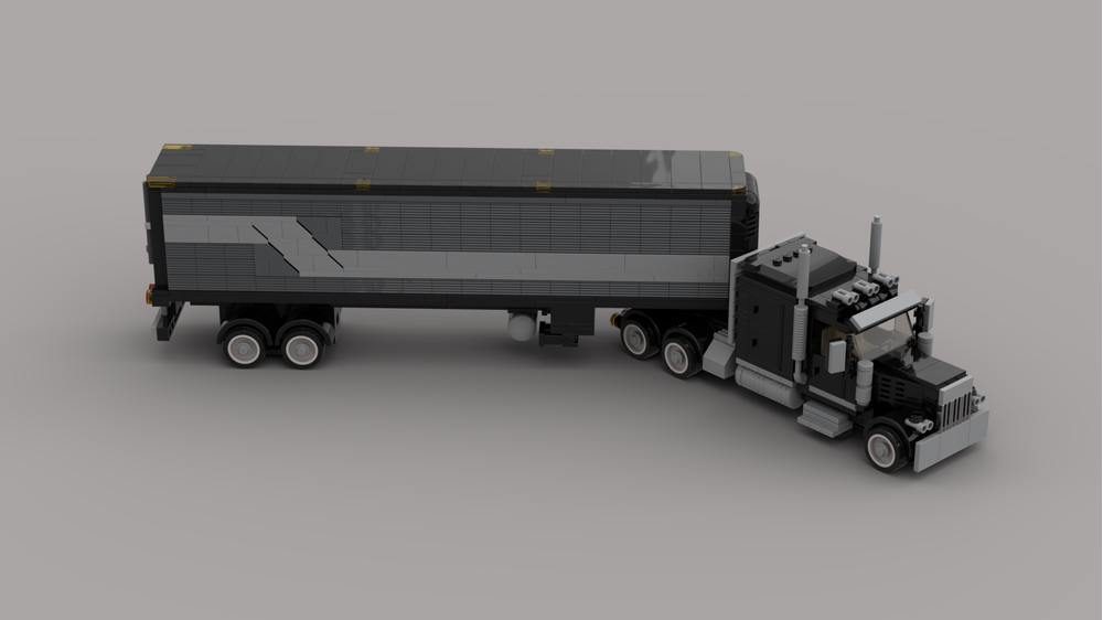 LEGO MOC Peterbilt 379 Semi Truck with Trailer - Minifig Scale by Yanix ...