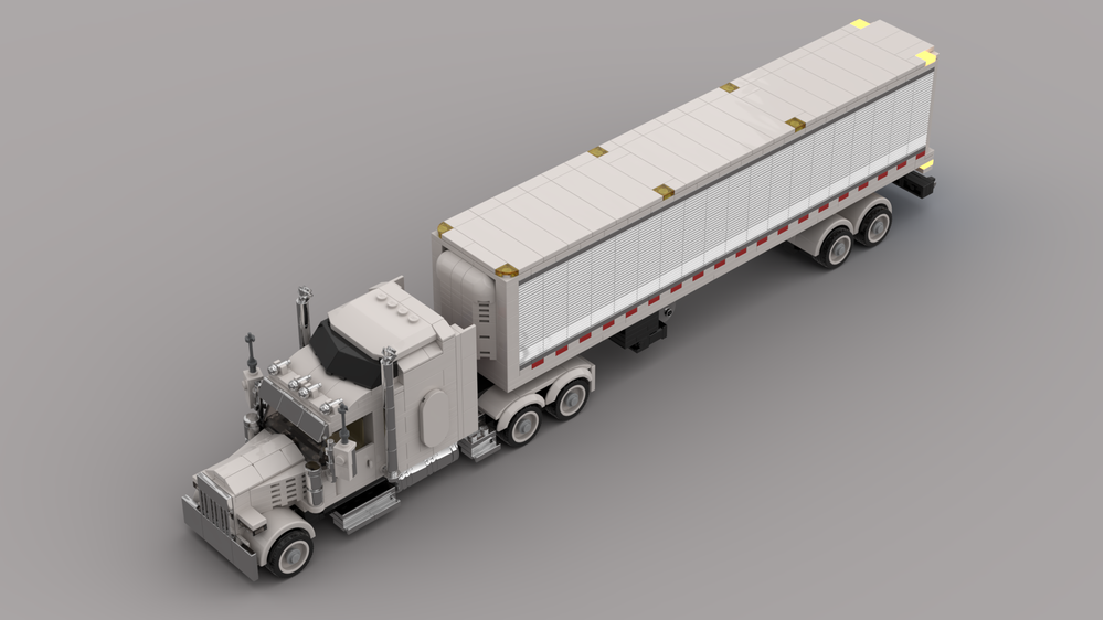 LEGO MOC Kenworth W900 Semi Truck with Trailer - Minifigscale by Yanix ...