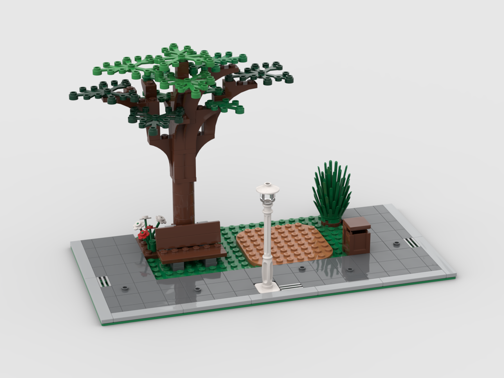 LEGO MOC Modular Street Corner #1 (site for 60404 Burger Van shop) by ...