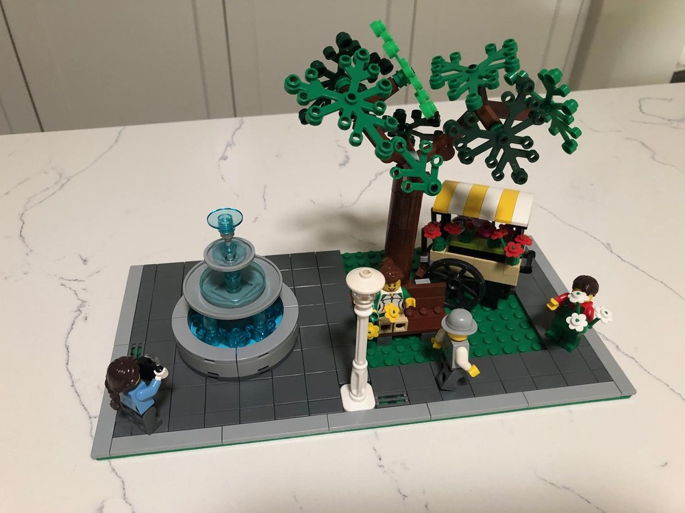 LEGO MOC Modular Street Corner #2 (with fountain) by AndrewG123 ...
