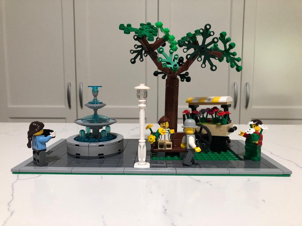 LEGO MOC Modular Street Corner #2 (with fountain) by AndrewG123 ...