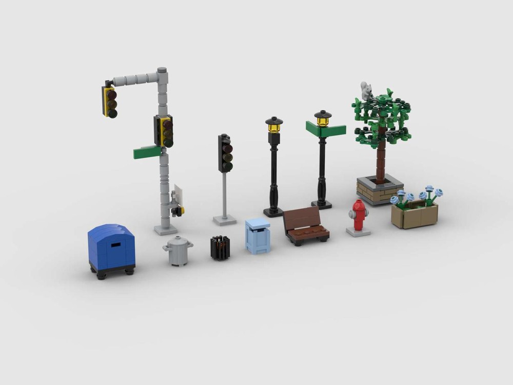 LEGO MOC City Street Details by mDaro | Rebrickable - Build with LEGO