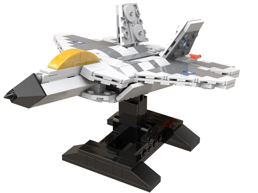 LEGO MOC F-22 Raptor 1:72 by the_bricks_designer | Rebrickable - Build ...