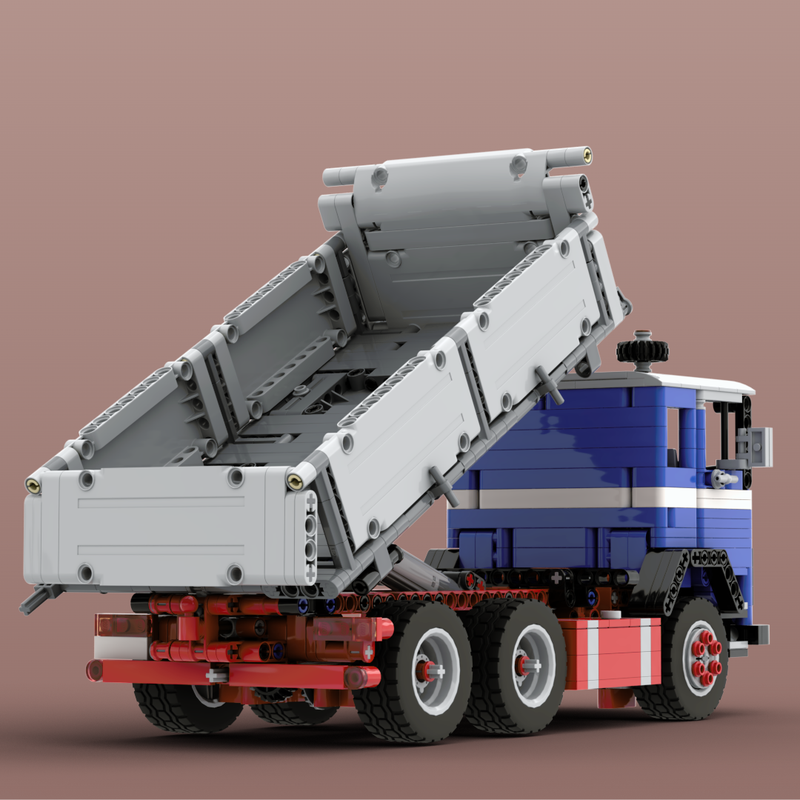 LEGO MOC Mercedes-Benz LP 2223 trilateral tipper and medium folding ...
