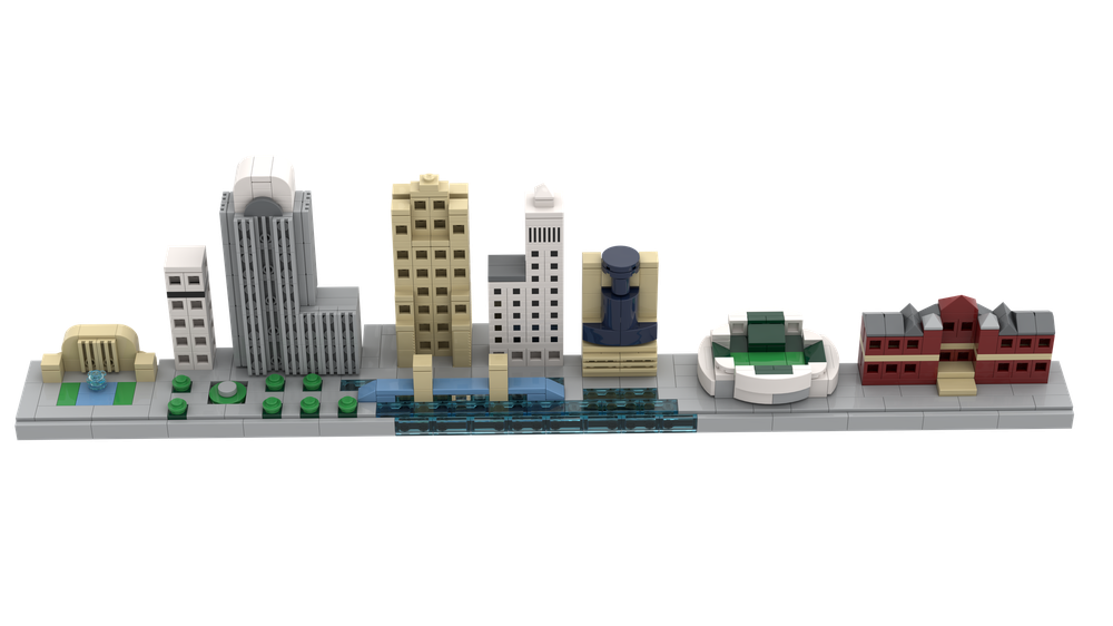 LEGO MOC Cincinnati skyline by kubak5 | Rebrickable - Build with LEGO