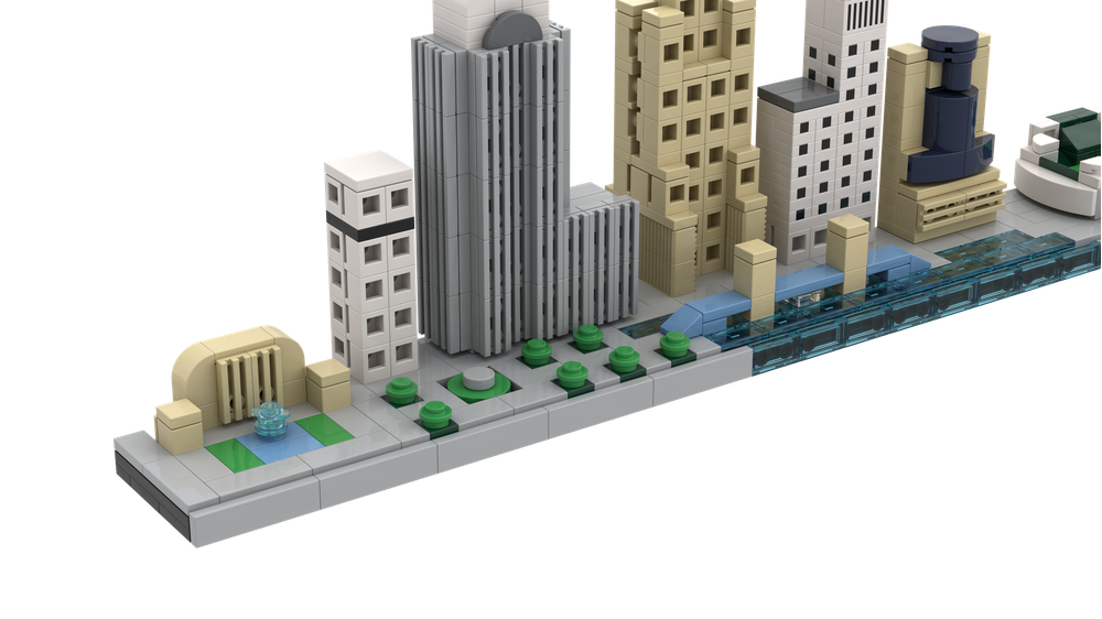 LEGO MOC Cincinnati skyline by kubak5 | Rebrickable - Build with LEGO