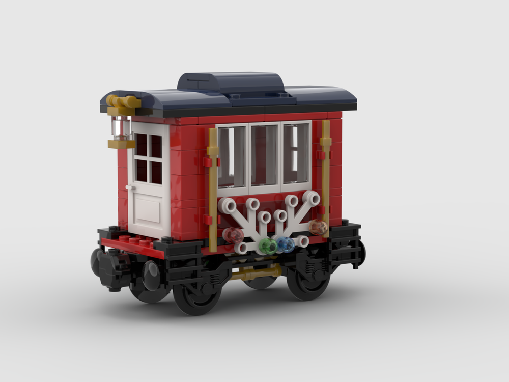 LEGO MOC 10254 Winter Holiday Train Battery Car (revised) by AndrewG123 ...