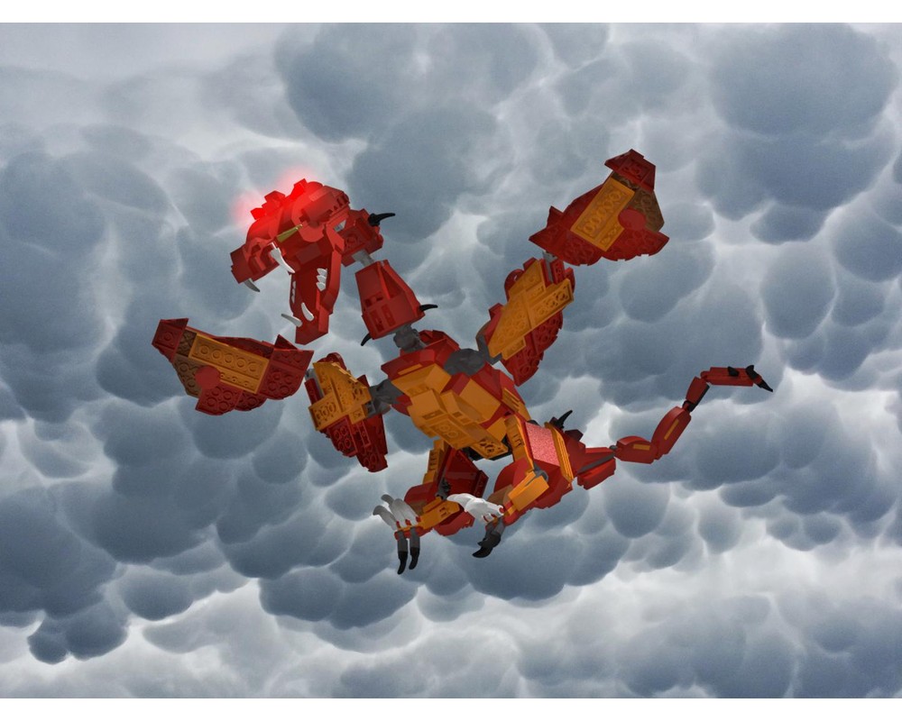 LEGO MOC Red Dragon by LegoOri | Rebrickable - Build with LEGO