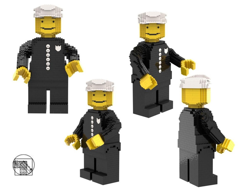 LEGO MOC Maxi figure - Policeman by Bricksculpture.net | Rebrickable ...