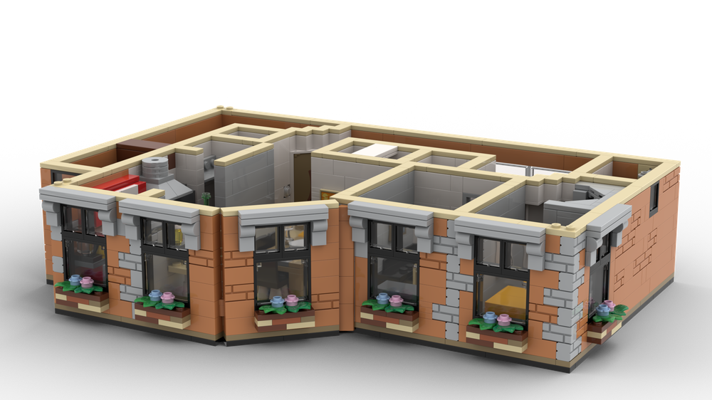 LEGO MOC My flat as a SitComplex floor by Macs.R | Rebrickable - Build ...