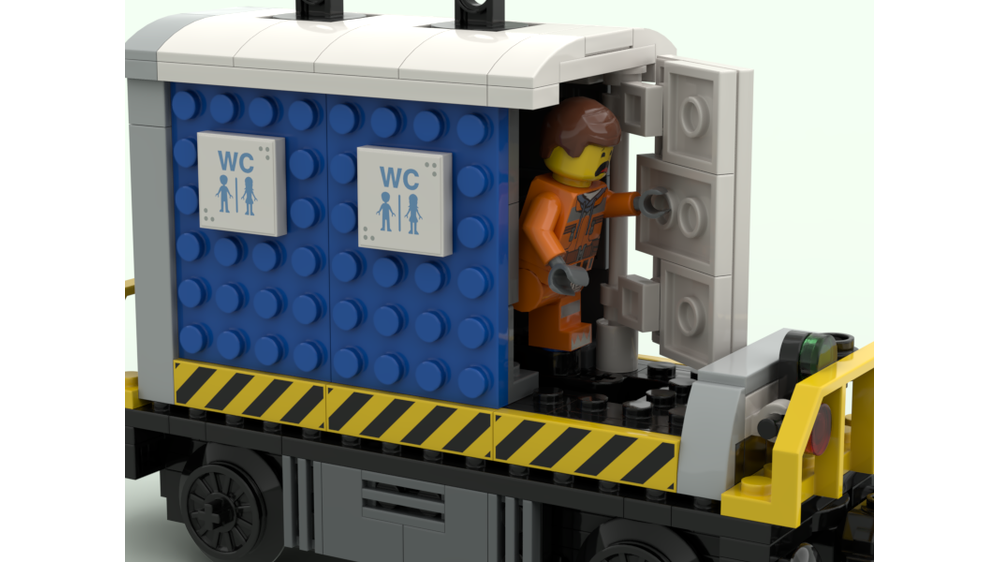 LEGO MOC Chemical toilet wagon (Portaloo, Porta-Potty, Dixi, ToiToi) by ...
