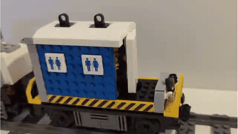 LEGO MOC Chemical toilet wagon (Portaloo, Porta-Potty, Dixi, ToiToi) by ...
