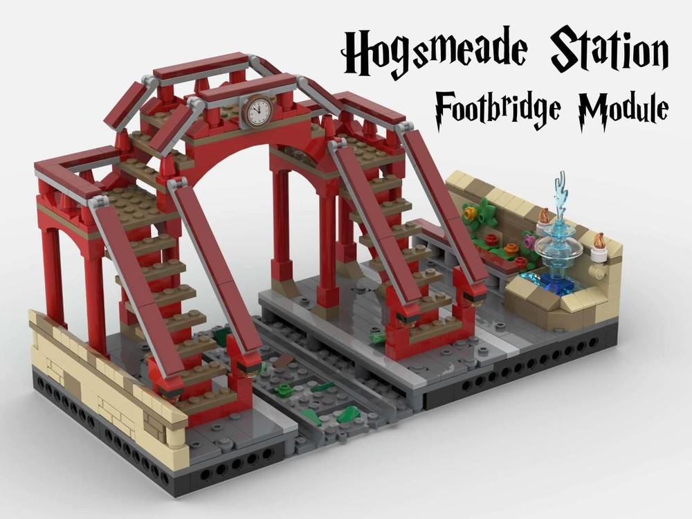 LEGO MOC Hogsmeade Station Footbridge Module (HP / Modular Buildings) by penumbra12 ...